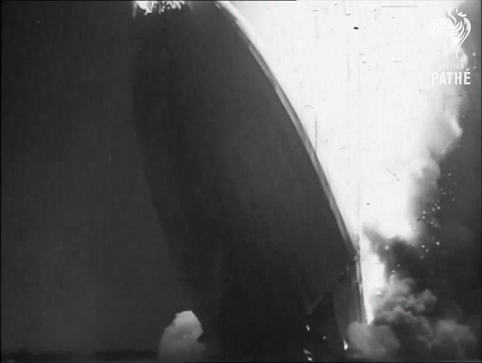 Hindenburg Disaster Real Footage (1937) [HD] - Coub
