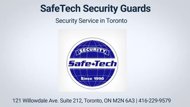 SafeTech Security Guards Service in Toronto, ON - Coub