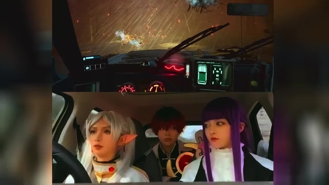 Frieren drive the car (x5) - Coub