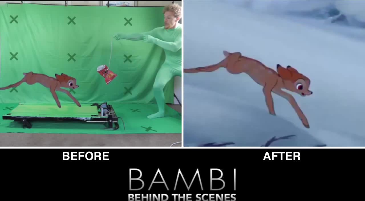 Behind the Scenes footage from Bambi - Special Effects - Coub