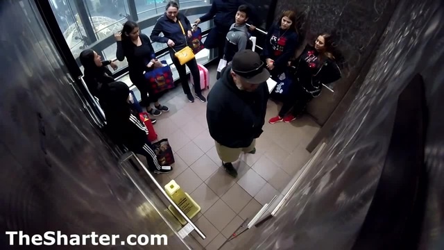 Funny Wet Fart Prank With The Sharter | Elevator Edition - Coub