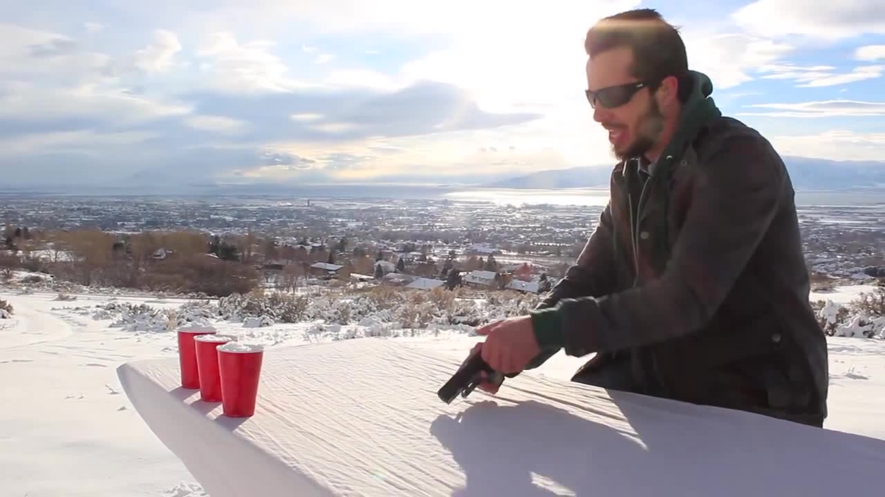 The Cup Song - Pitch Perfect WITH GUNS!!! (Jim Huish) - Coub