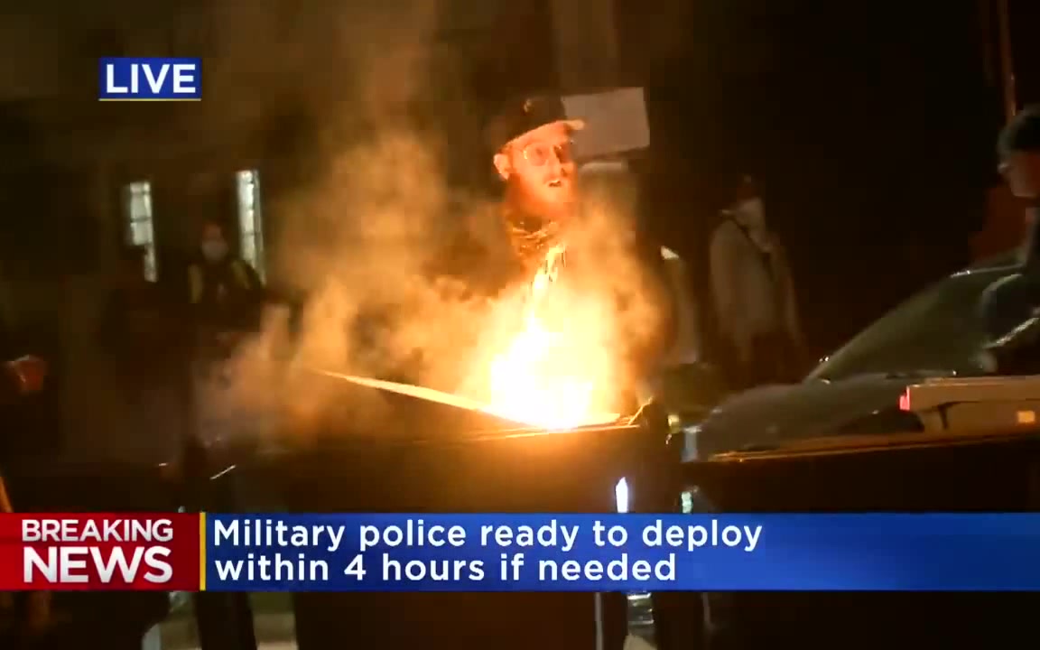 Video Shows Rioters Lining Dumpster Fires Along Residential Streets In ...