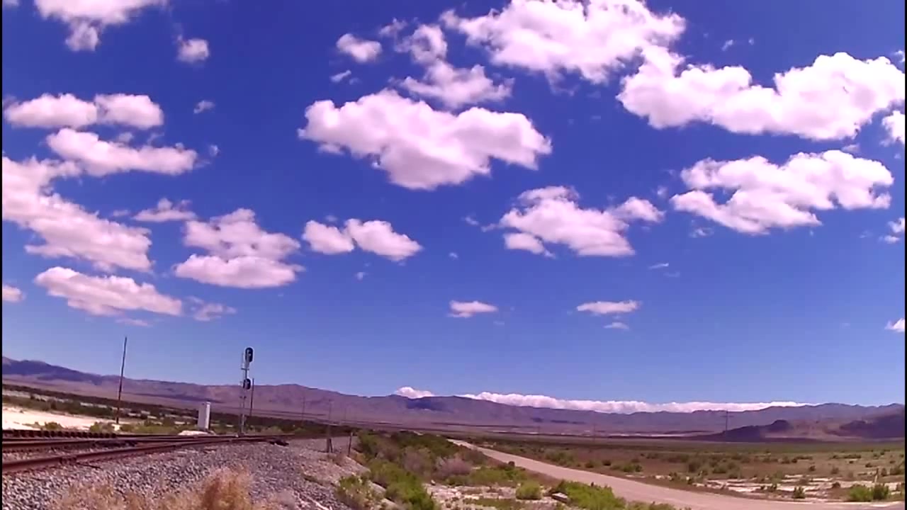 Real trains and Utahs West Desert Clouds Time Lapse - Coub
