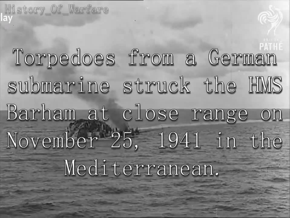 The Sinking of the HMS Barham with the beginning of My Demons because ...