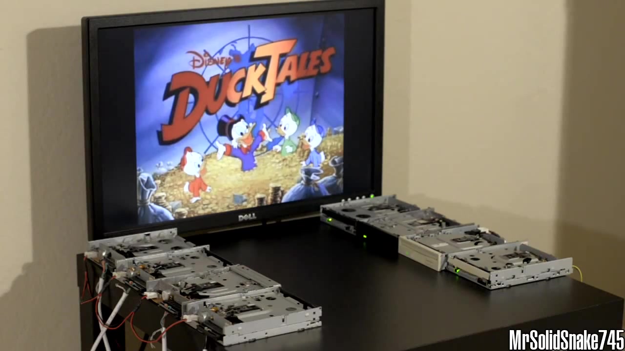 DuckTales Theme on Eight Floppy Drives - Coub