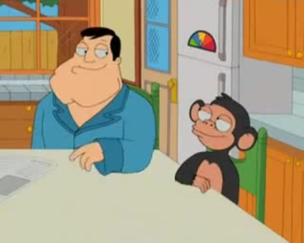 funny monkey in American Dad - Coub