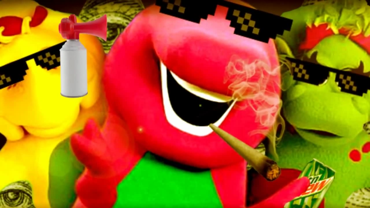 Barney Theme (MLG Air Horn Remix) - Coub