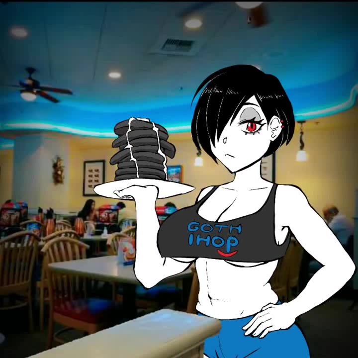 Goth IHOP Meme - Coub