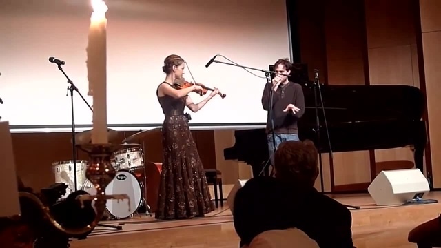 Beardyman and Hillary Hahn face off - Coub