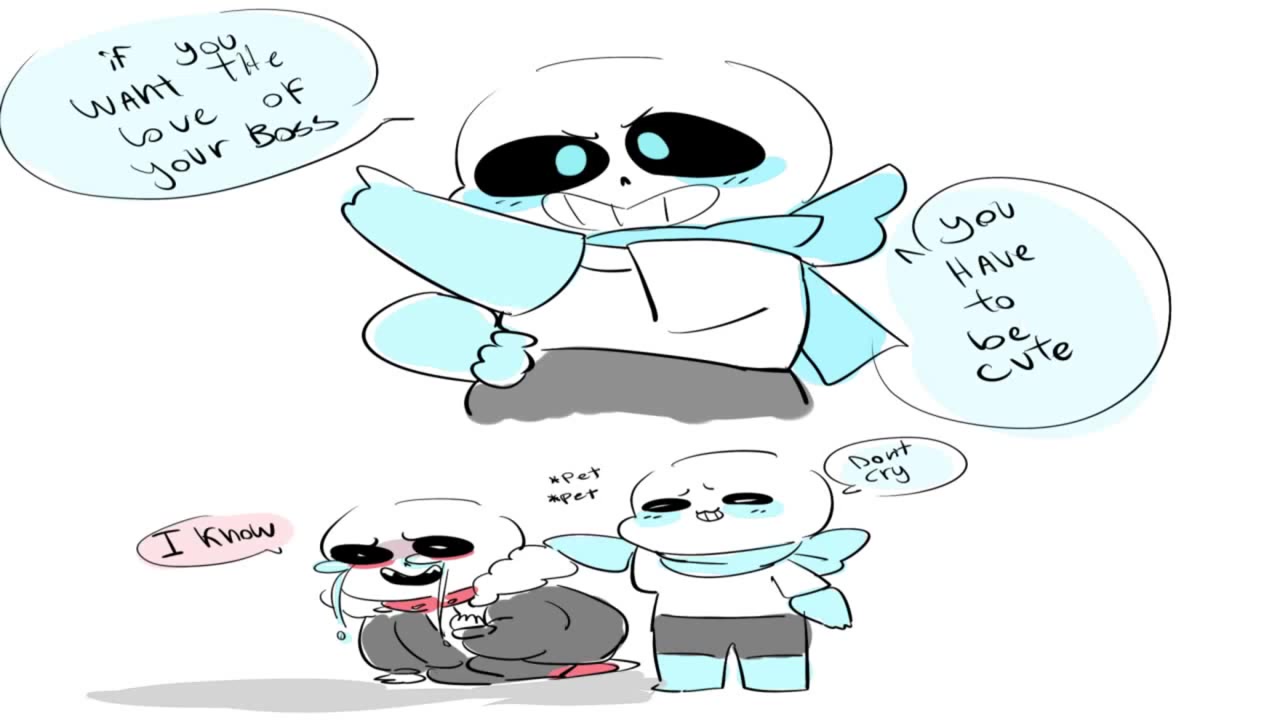 💖Underswap Comic Dub💖: The Art of Cute - Coub
