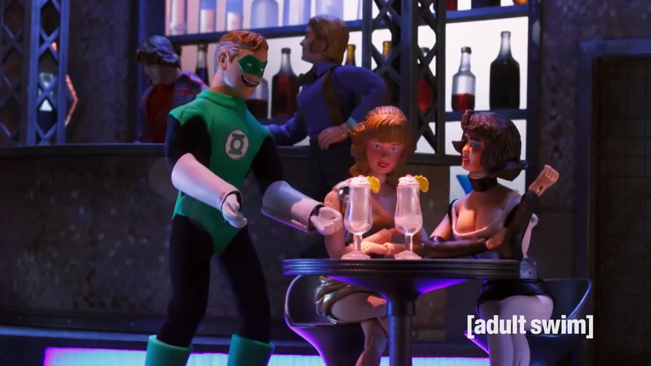 Green Lantern at the bar - Coub
