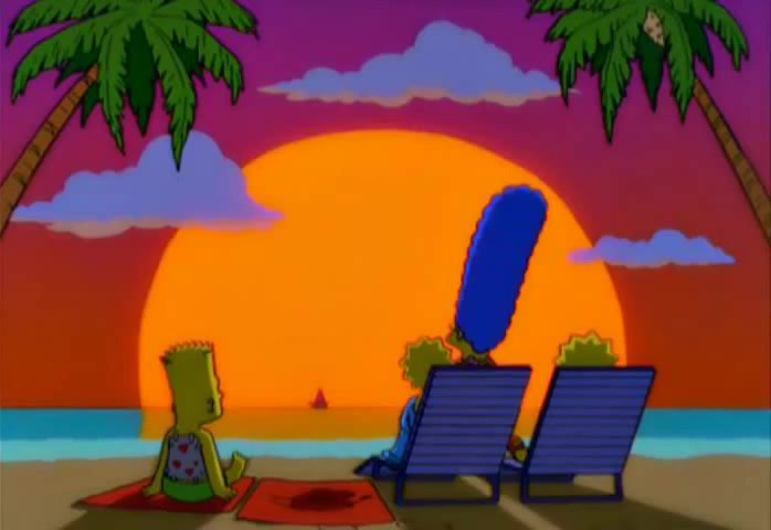 The Simpsons watch the sunset - Coub
