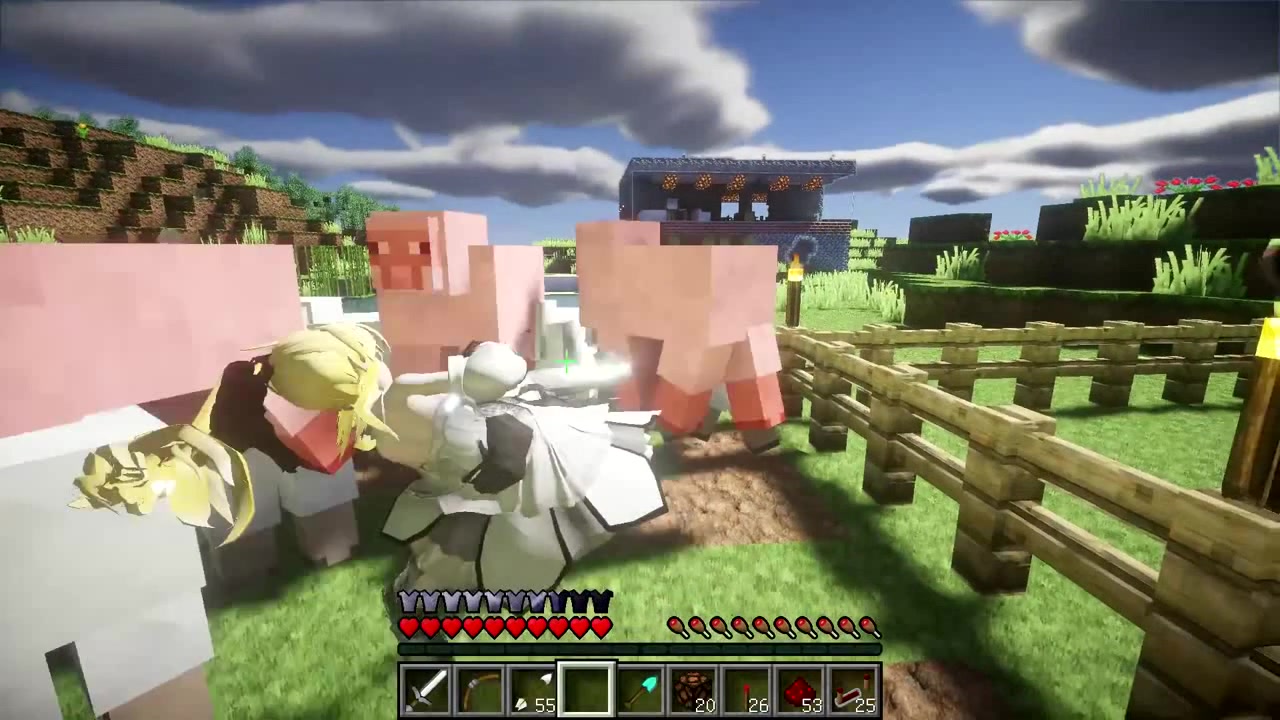 【Minecraft】 Anime sheep killing - Coub
