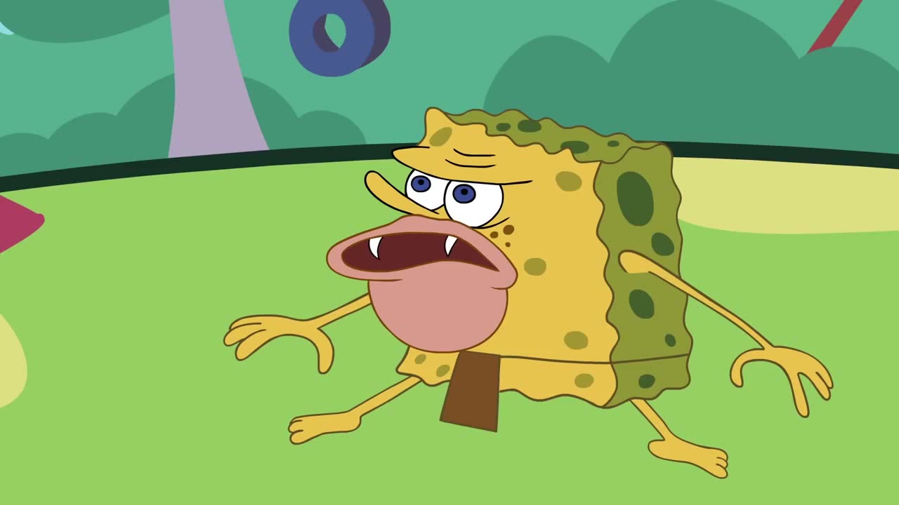 SPONGEGAR / CAVEMAN SPONGEBOB - Coub