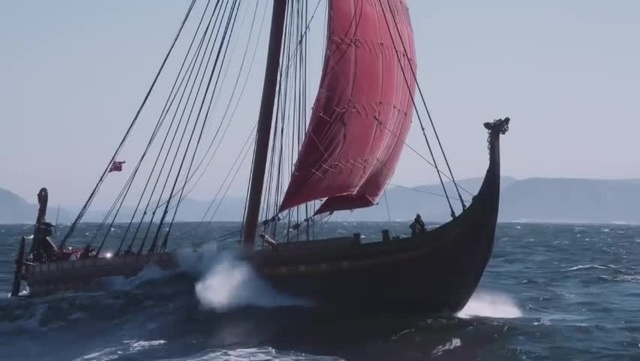 drakkar viking ship sailing - Coub
