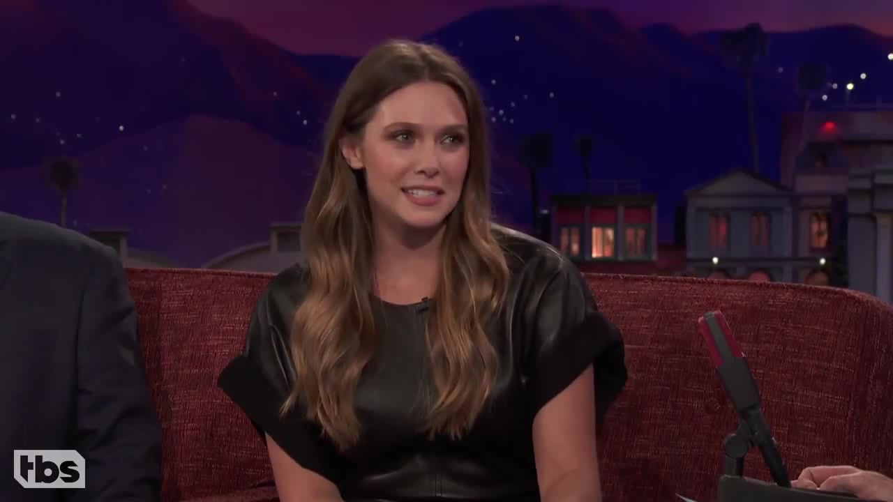 Elizabeth Olsen Teaches Conan Russian Curse Words - CONAN on TBS - Coub