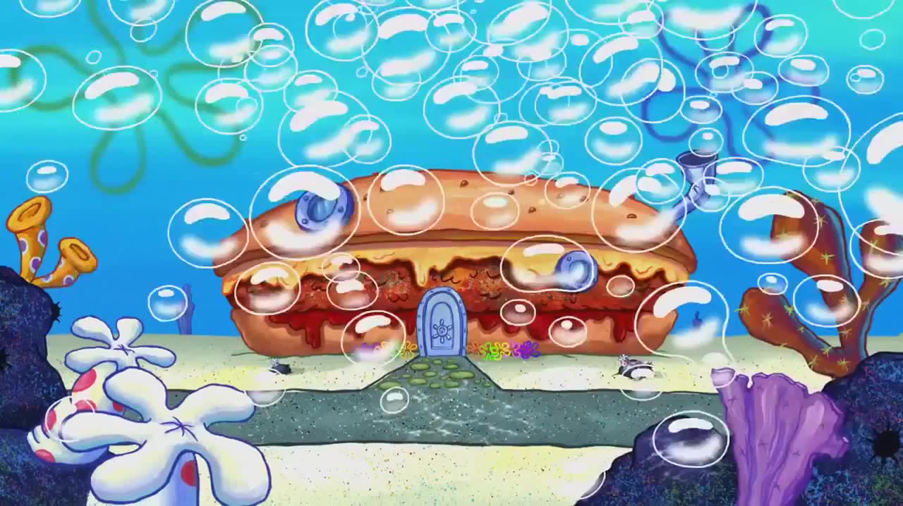 Spongebob squarepants : who lives in chicken parmesan under the sea - Coub