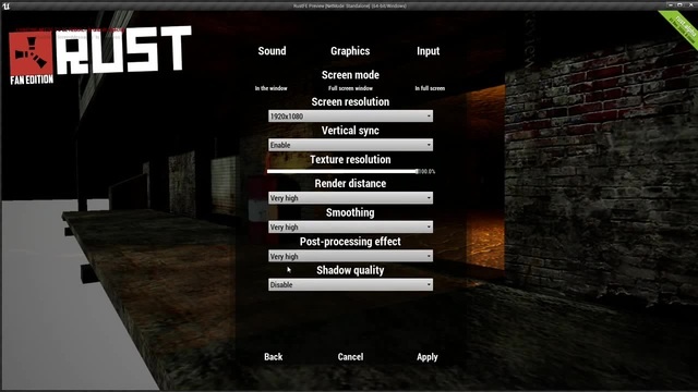 Rust Legacy Fan Edition - Main/Pause Menu Test (Unreal Engine 4) - Coub
