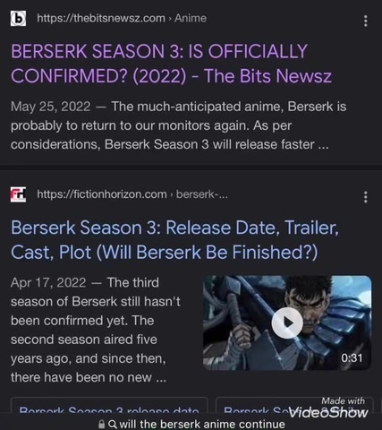 Berserk Season 3…No god please No - Coub