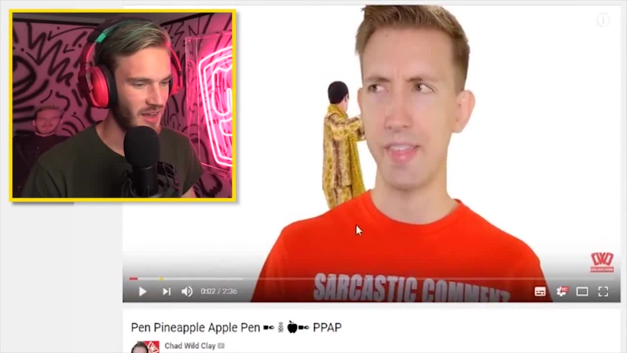 PewDiePie ROAST my Pen Pineapple Apple Pen 🍍🍎 PPAP - Coub