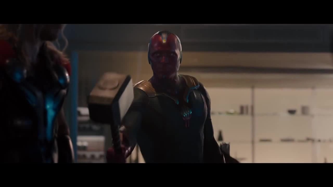 Avengers: Age of Ultron - Vision lifts Thor's Hammer - Coub