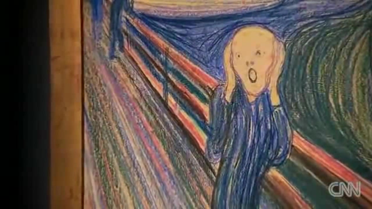 Edvard Munch's 3D The Scream Animation Pink Floyd - Coub