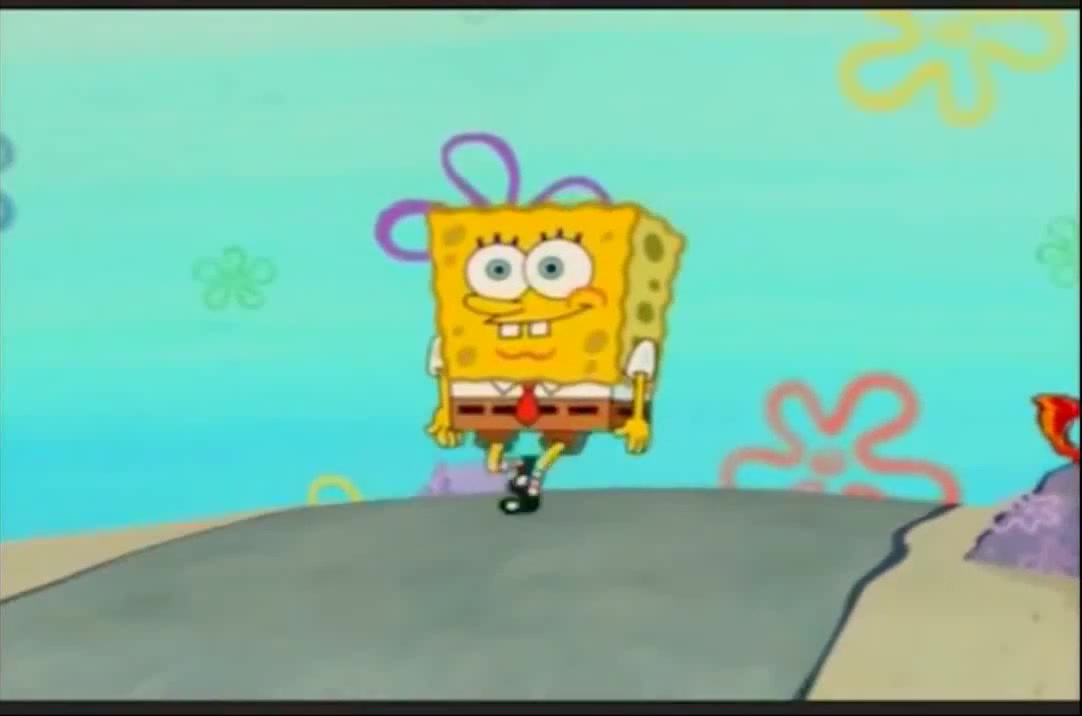 SpongeBob Walk Cycle (BEST QUALITY) - Coub