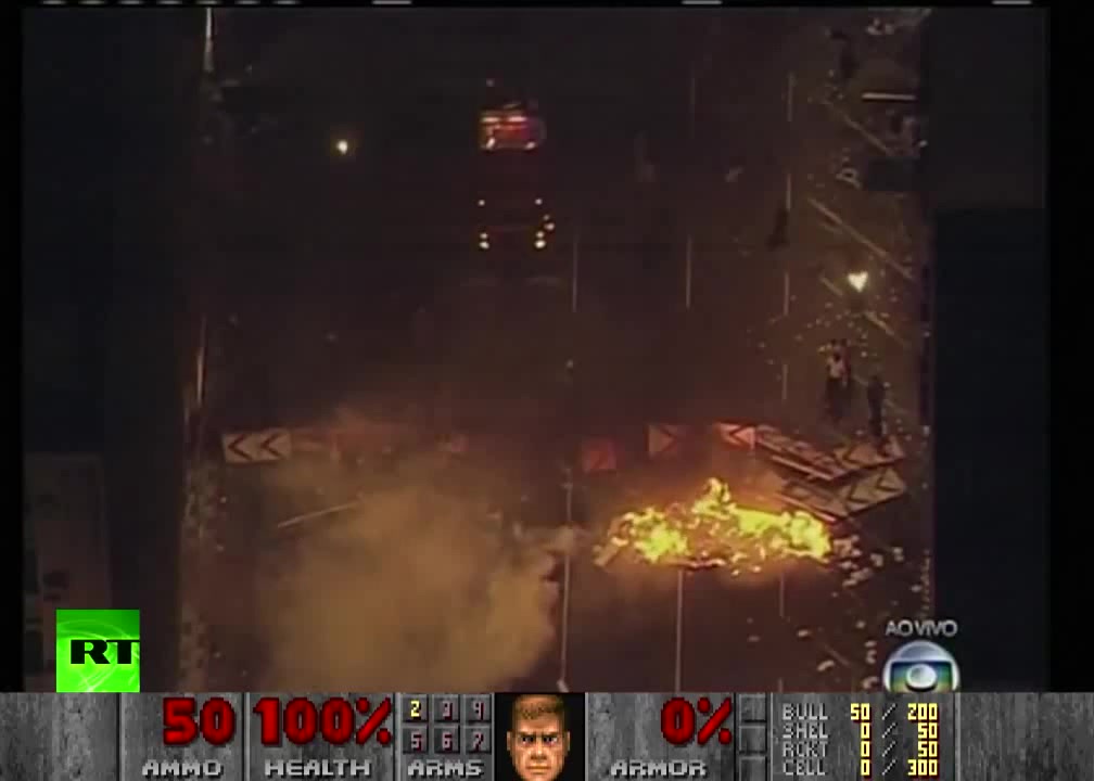 Doom guy vs Rioters - Coub