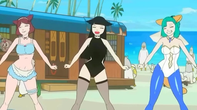 Dancing girls from Lostreak Chicken: "Magic Trick" by Skoller | Xingyebaba Studios - Coub