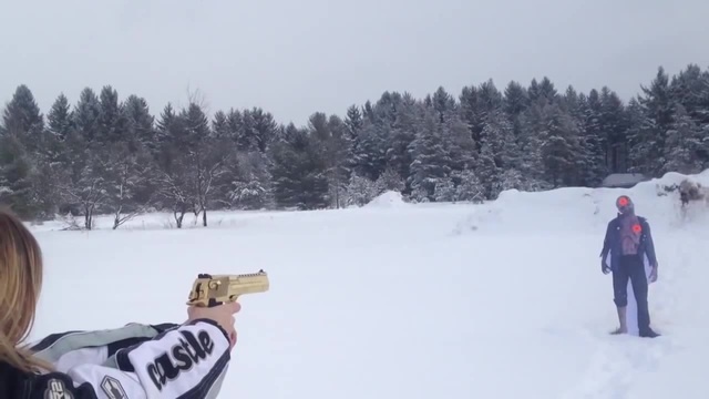 Girl Shoots Desert Eagle Slow Motion - Coub