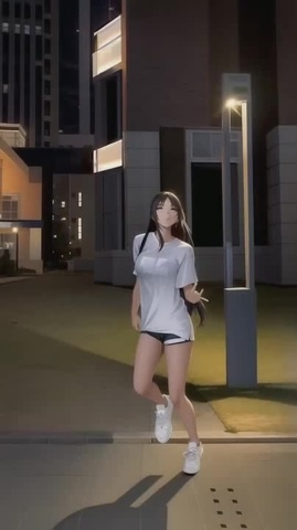 AI dance girl - Coub