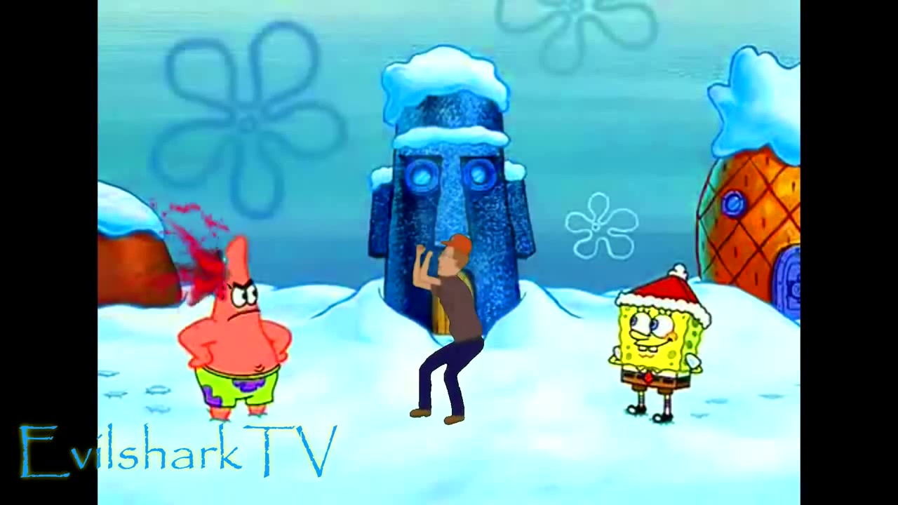 (YouTube poop) Spongebob and Patrick's bloody snow day - Coub