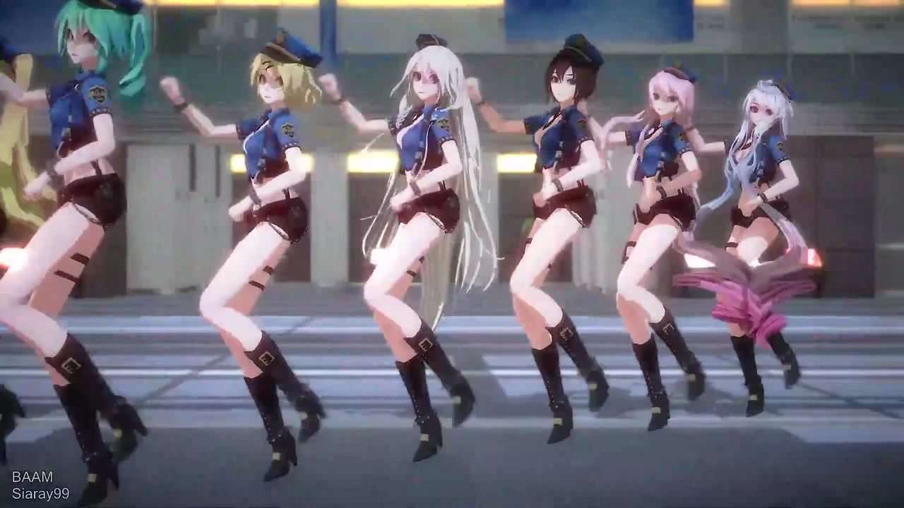 【MMD】BAAM(MOMOLAND) - TDA Velvet Police - Coub