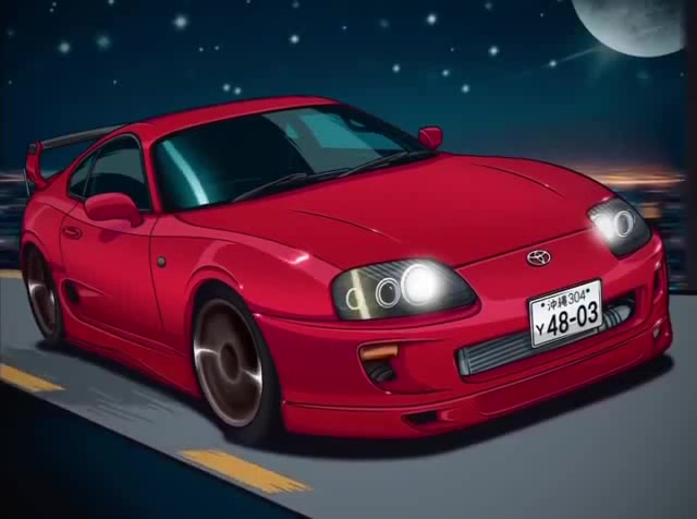 Toyota Supra Mk4 Animation - Coub