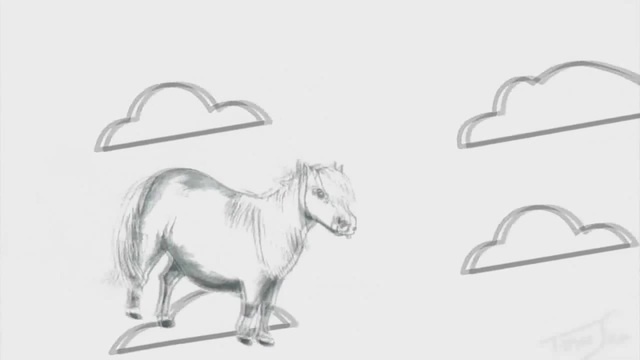 Magical pony flying through the sky - Coub