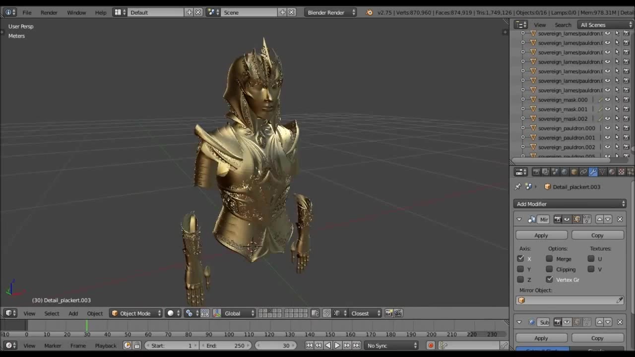 3D Armour Modeling/Making - Coub