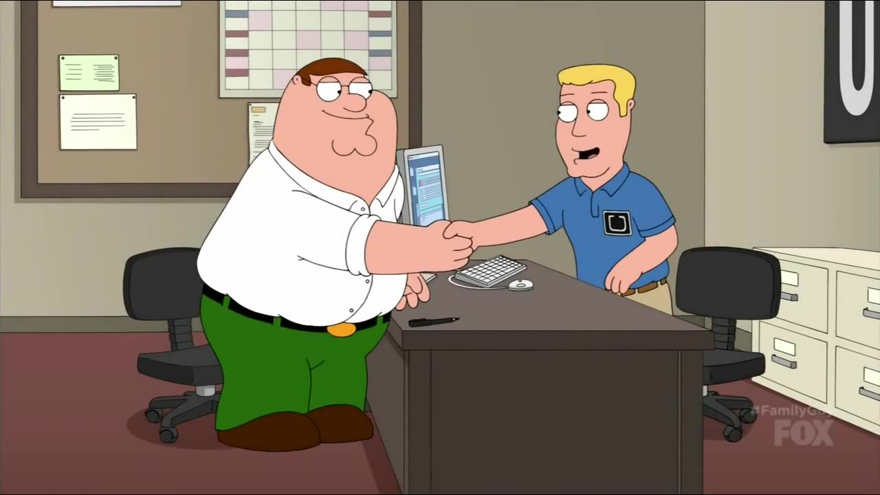 Family Guy - Peter Becomes an Uber Driver - Coub