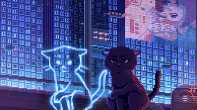neon kitty - Coub