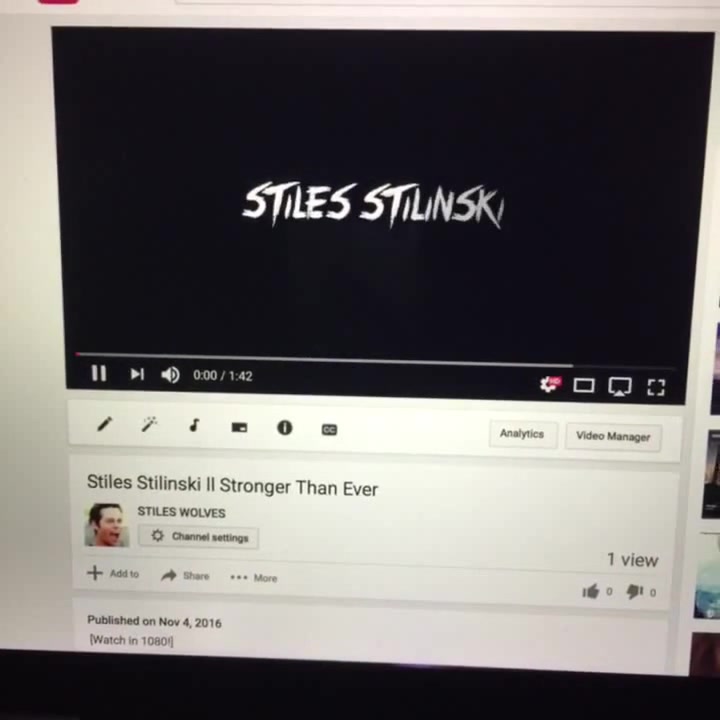 Checkout my new YouTube video!! The channel is STILES WOLVES vm if you want the link :) - Coub ...