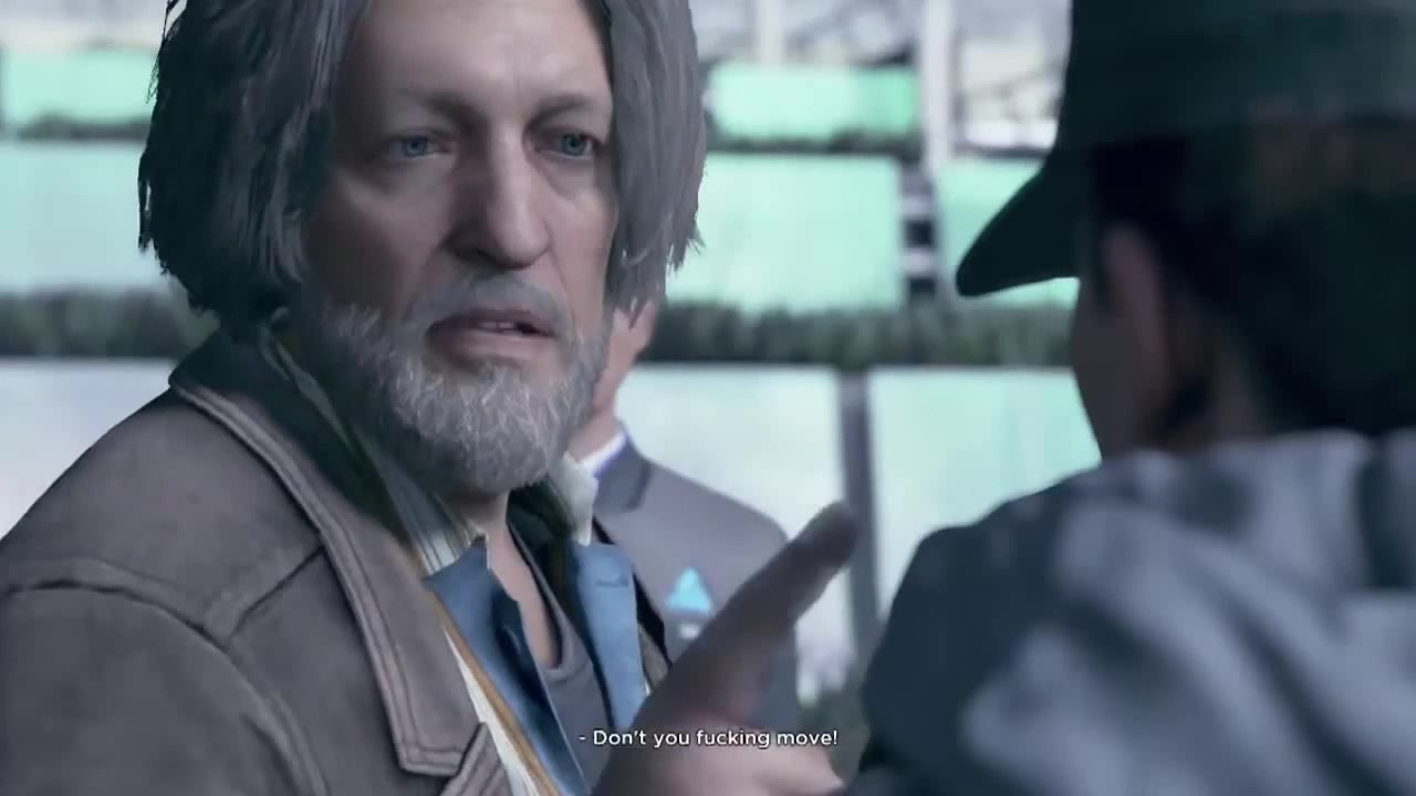 Hank slaps Connor - Coub