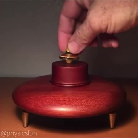 Левитирующий волчок The Levitron: spin stabilized magnetic levitation ...