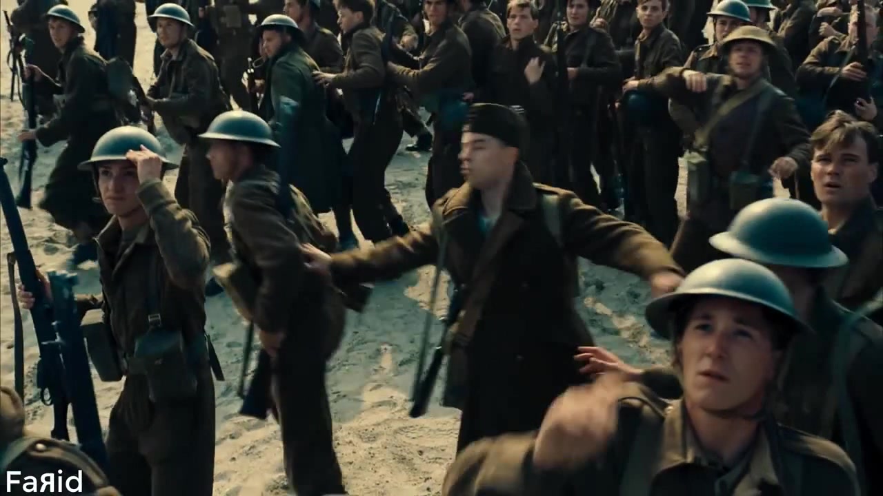 Dunkirk (2017) - Beach Bombing Scene 1080p HD - Coub