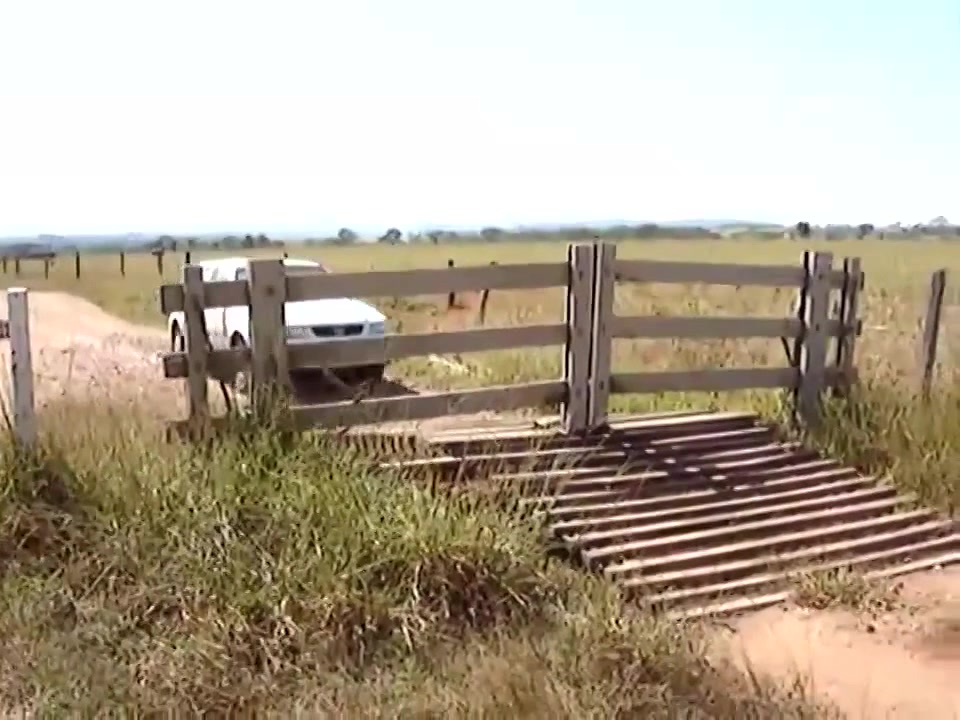 Russian automatic wooden gate - Coub