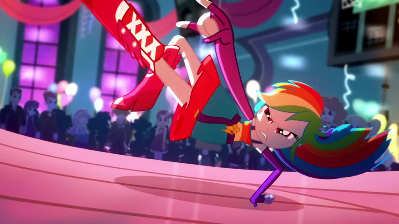 MLP: Equestria Girls - Rainbow Dash Breakdancing: "Release Yourself" - Aleem (1984) - Coub