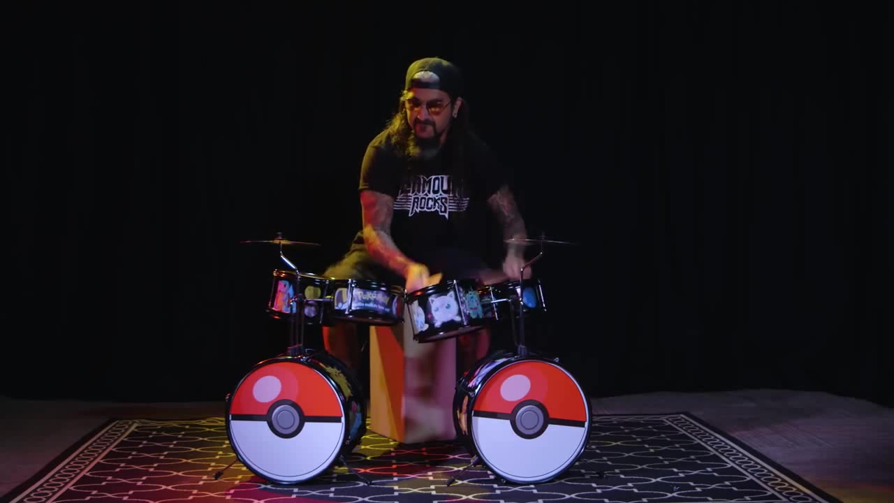 Mike Portnoy on Pokemon drum kit - Coub
